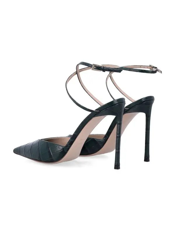 TOM FORD Croc-effect Leather Pumps