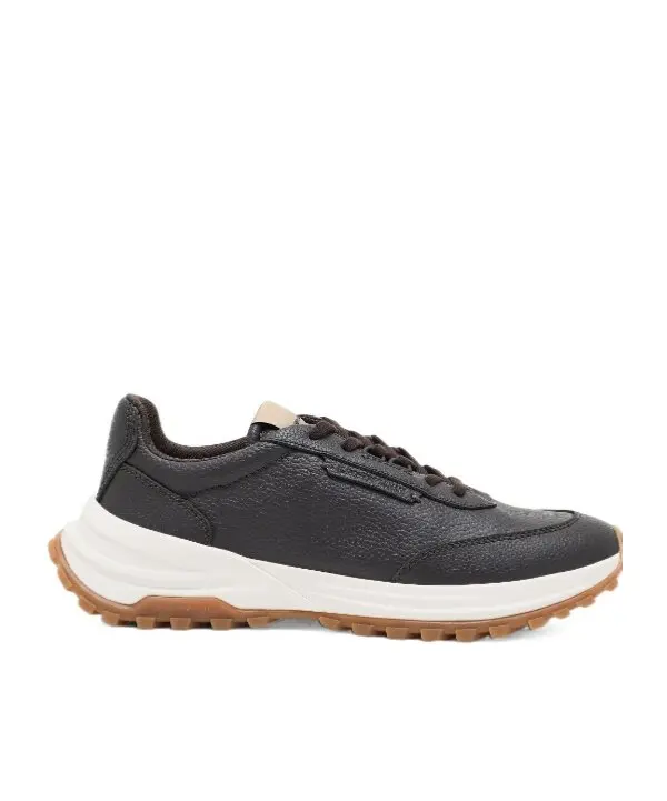 Emporio Armani Boteh Capsule Collection Hammered-finish Sneakers