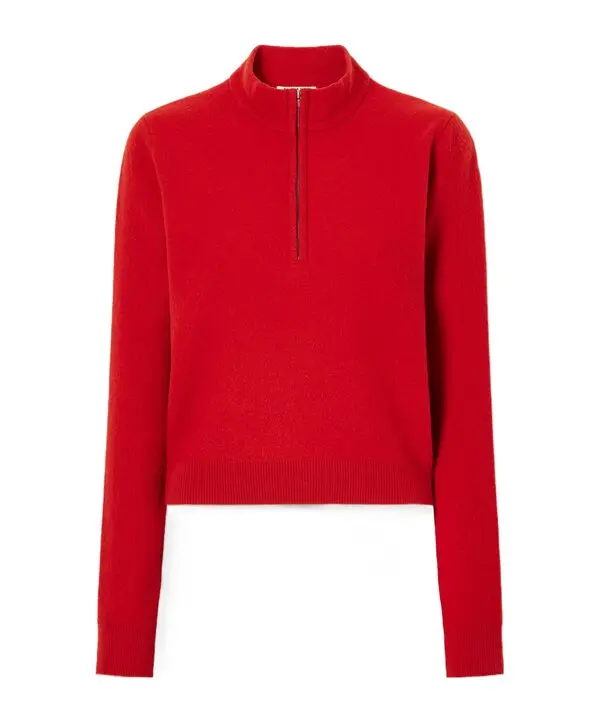 Auralee Wool Half-zip Sweater
