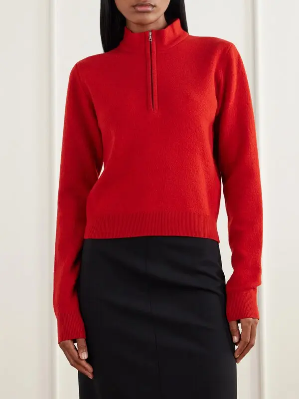 Auralee Wool Half-zip Sweater