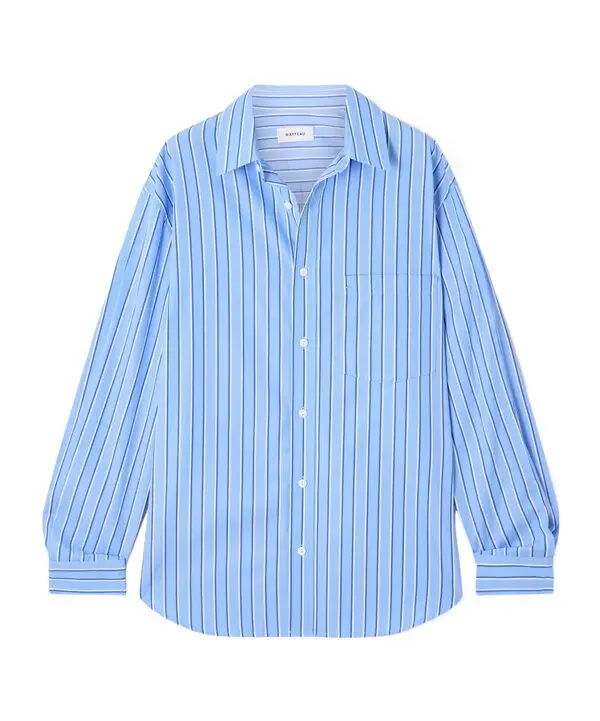 Matteau Striped Organic Cotton-poplin Shirt