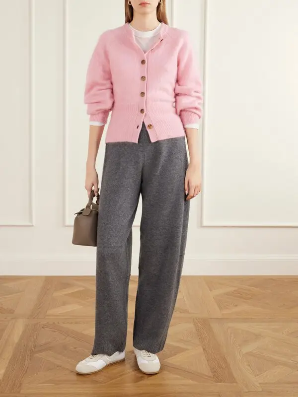 Guest In Residence Cashmere-blend Barrel-leg Pants