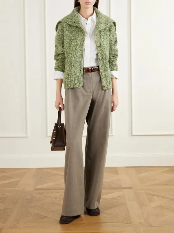 Arch4 Etta Tweed Cashmere Cardigan - No