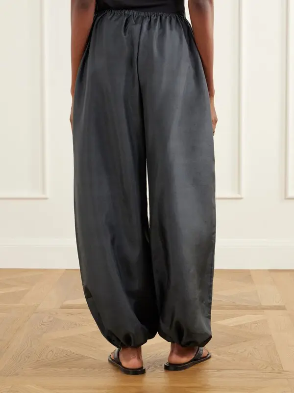 ST. AGNI Silk Balloon Trousers