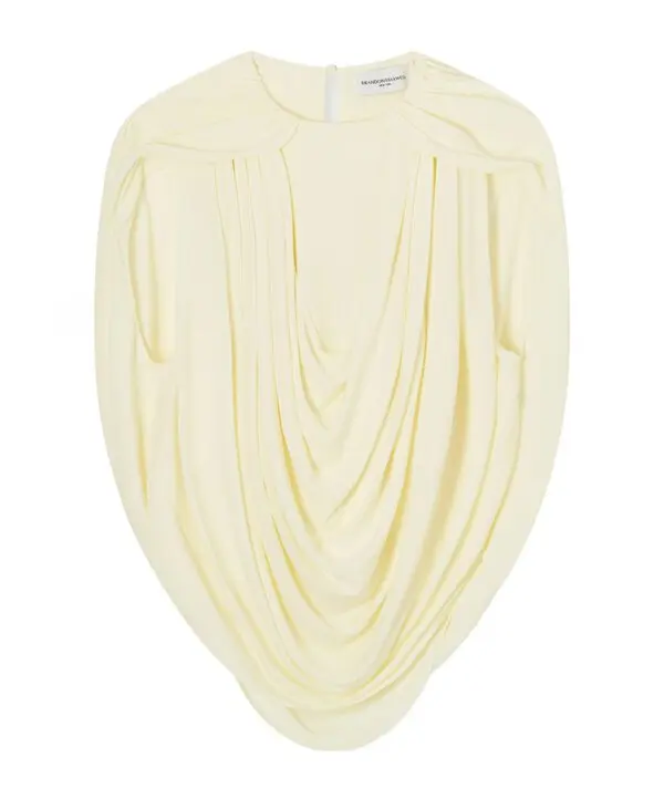 Brandon Maxwell Astor Draped Top