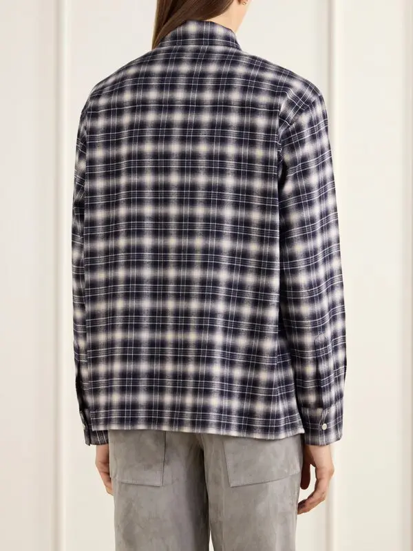 Still Here Checked Cotton-blend Shirt