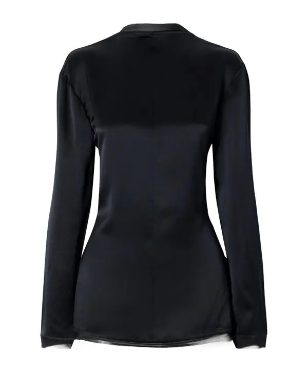 Tove Open-back Tie-detailed Silk Blouse