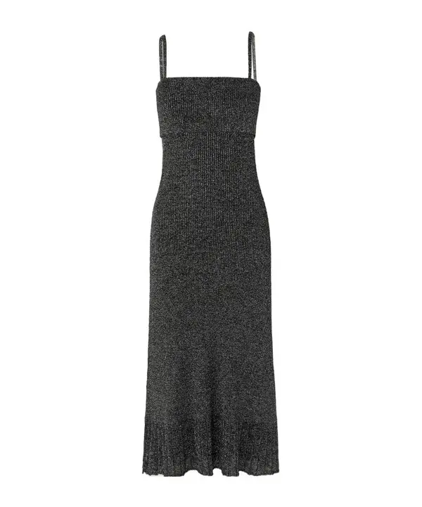 Proenza Schouler Lorenia Metallic Lamé Maxi Dress