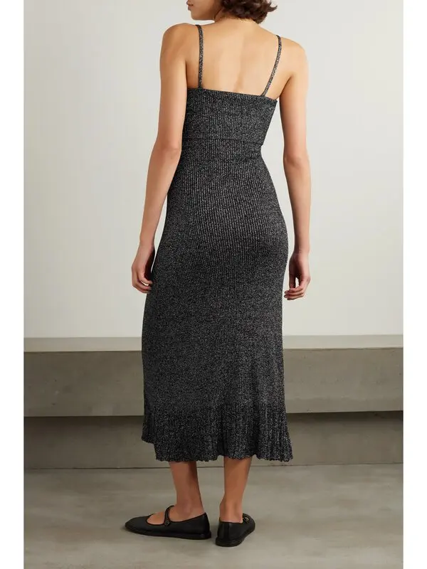 Proenza Schouler Lorenia Metallic Lamé Maxi Dress