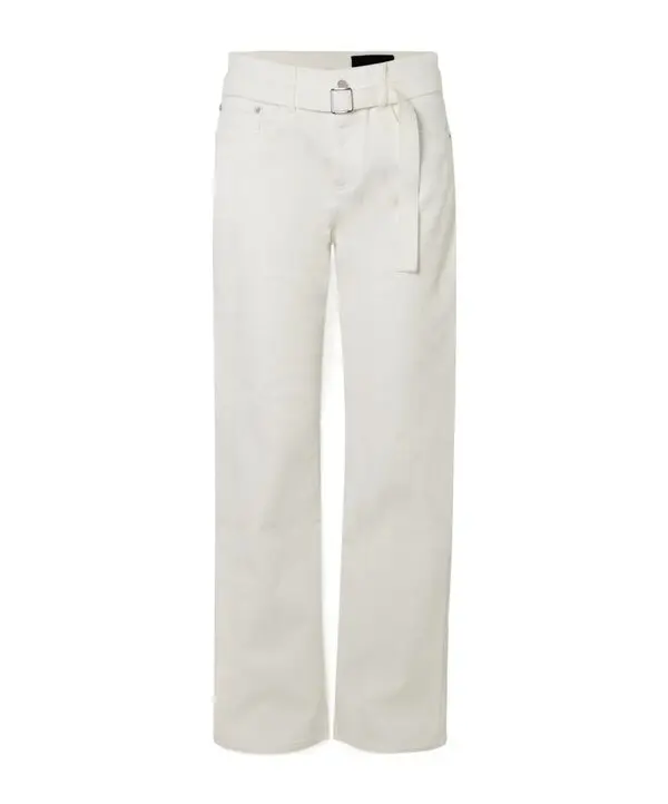 Proenza Schouler Ellsworth Belted Low-rise Straight-leg Jeans - No