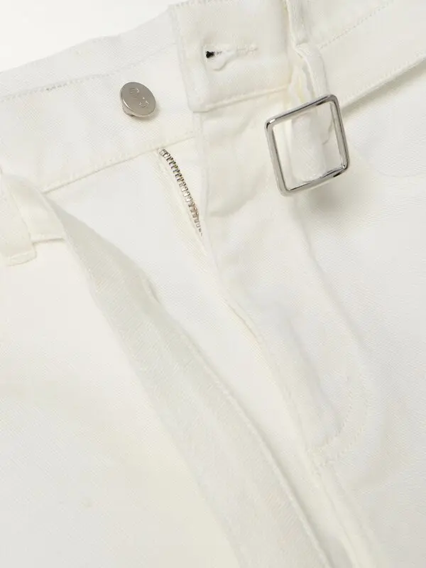 Proenza Schouler Ellsworth Belted Low-rise Straight-leg Jeans