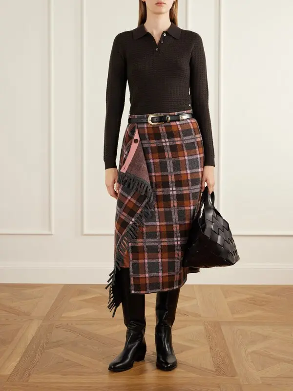 Guest In Residence Cashmere-blend Midi Skirt