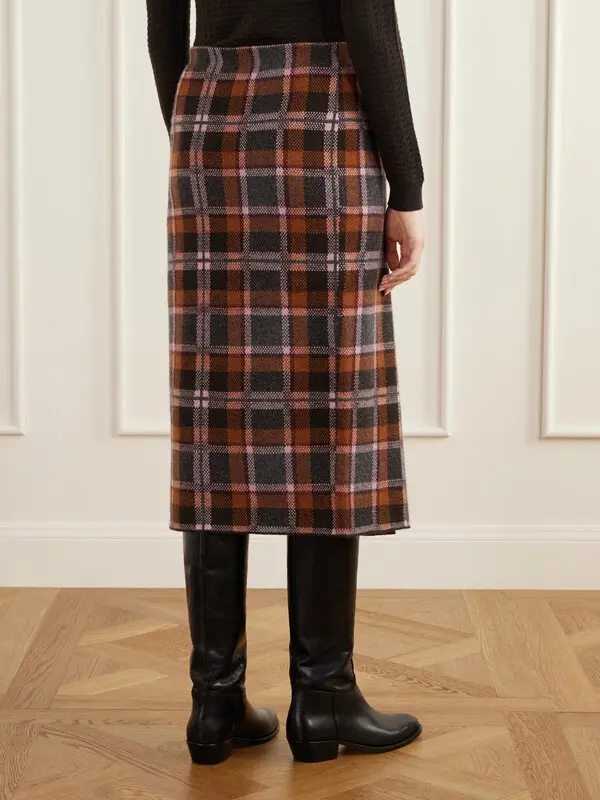 Guest In Residence Cashmere-blend Midi Skirt
