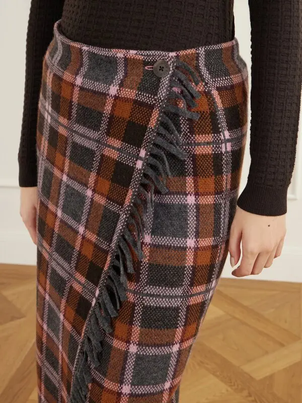Guest In Residence Cashmere-blend Midi Skirt