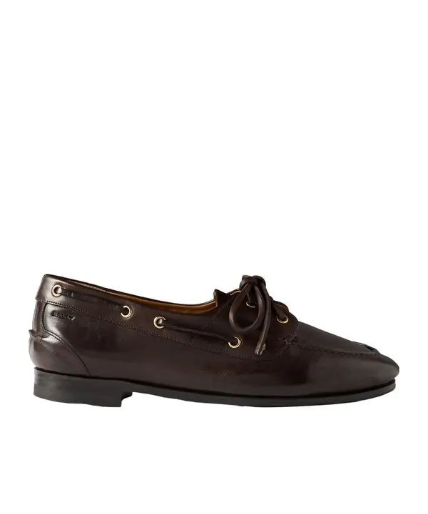 Bally Leather Boat Shoes
