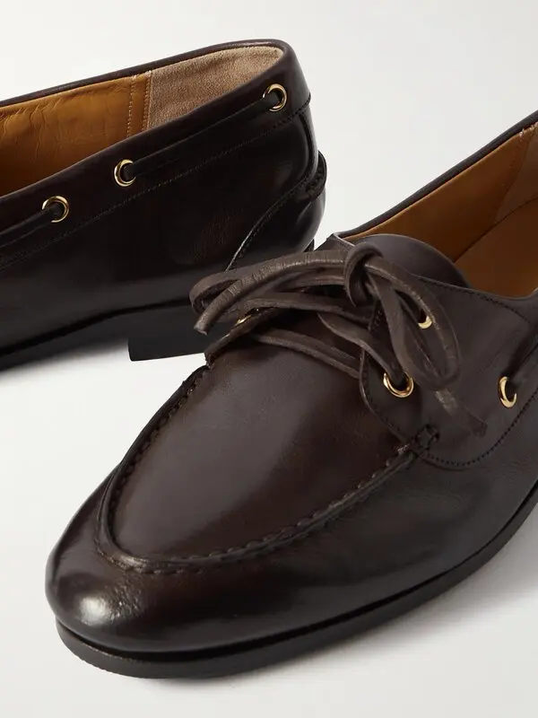 Bally Leather Boat Shoes