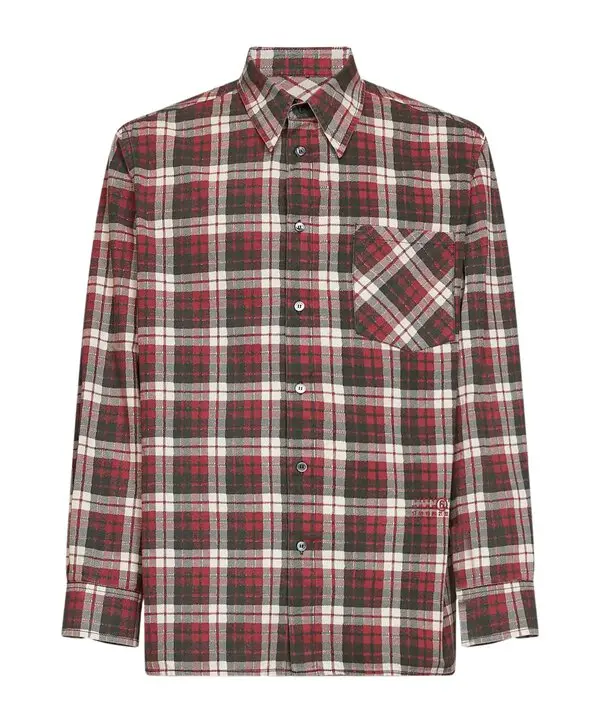 MAISON MARGIELA Checked Patch Pocket Shirt