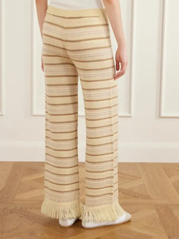 Guest In Residence Blend Knitted Wide-leg Pants