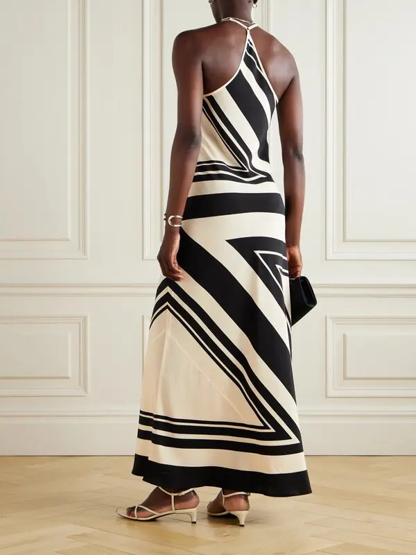 SIR. Printed Silk Maxi Dress