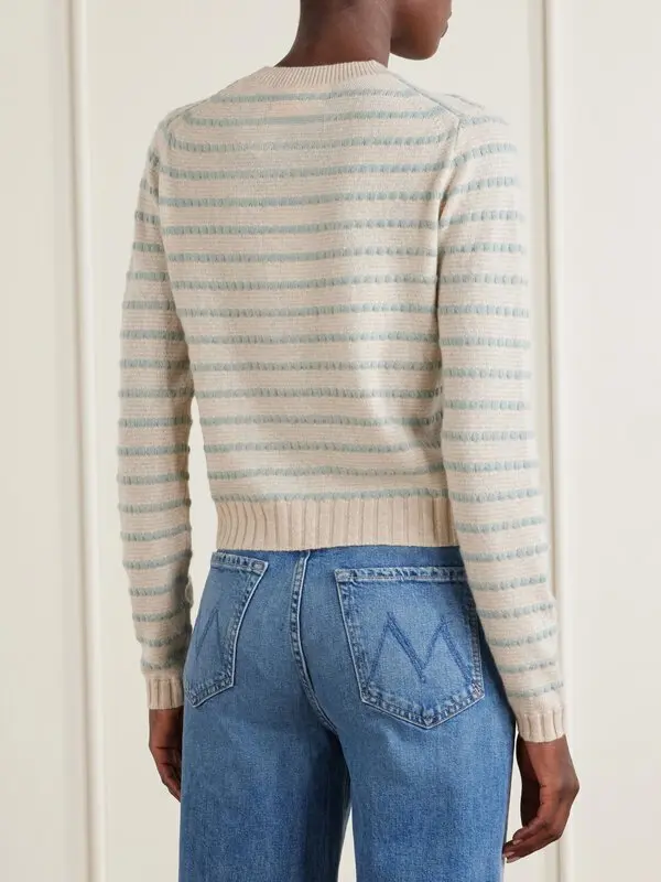 Guest In Residence Pebble Stripe Cashmere Sweater