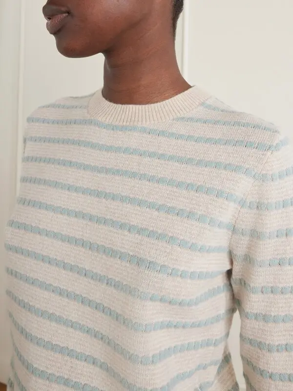 Guest In Residence Pebble Stripe Cashmere Sweater