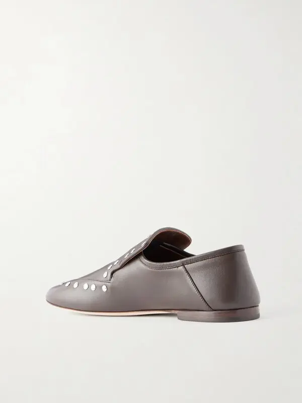 WALES BONNER Studded Leather Loafers