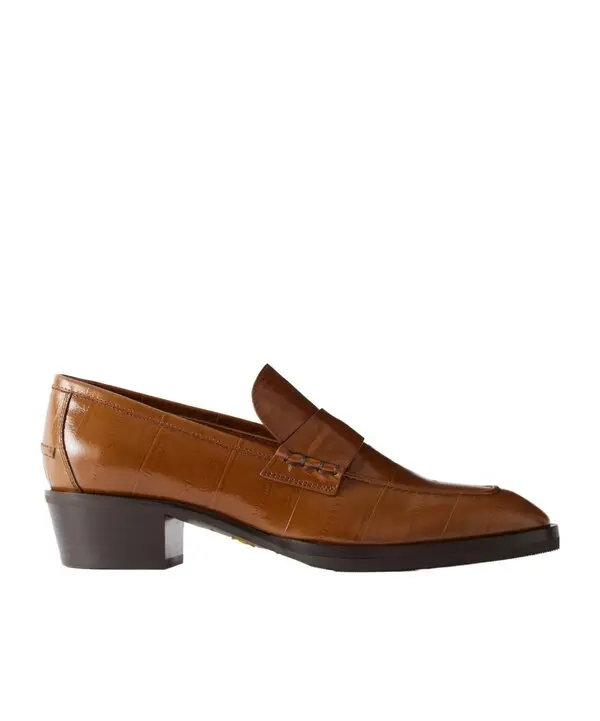JIMMY CHOO Leather Loafers