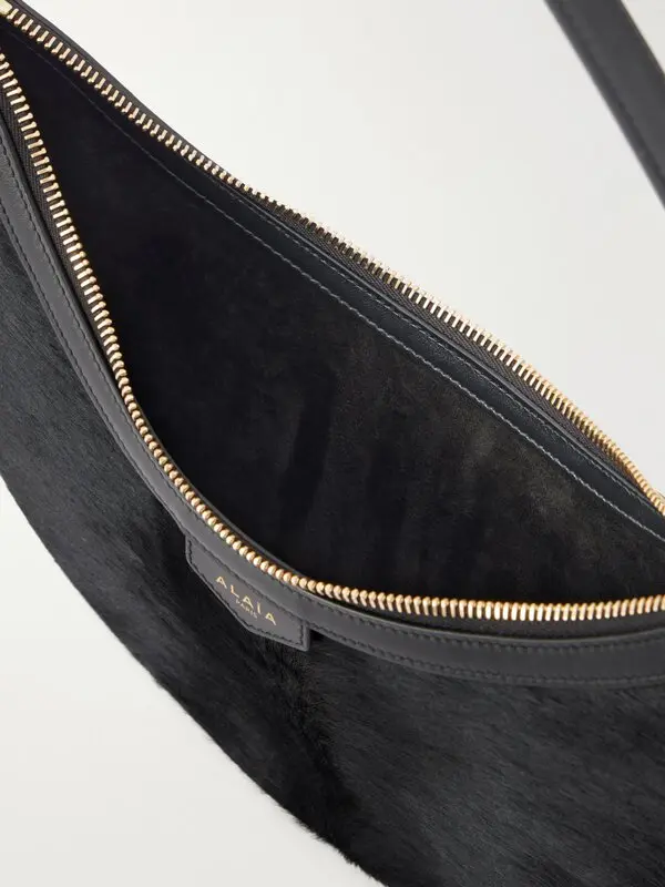 Alaïa Demi Lune Calf-hair Shoulder Bag