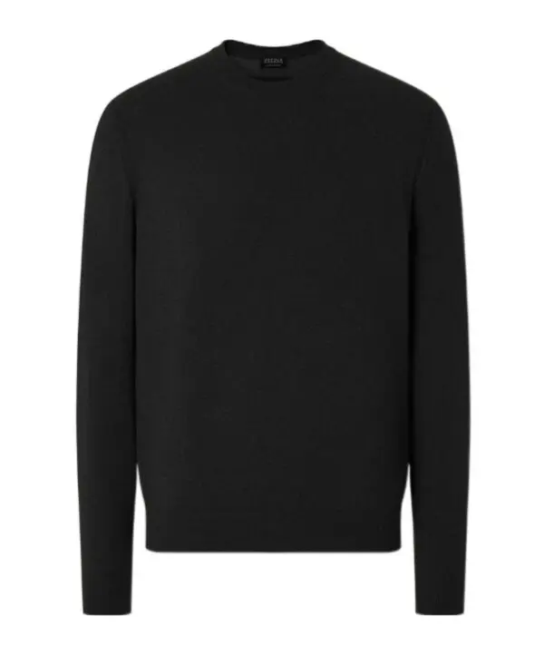 Zegna Oasi Cashmere Crew-neck Sweater