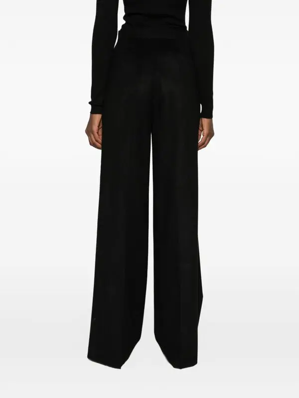 Max Mara Wide Sable-look Camel Trousers