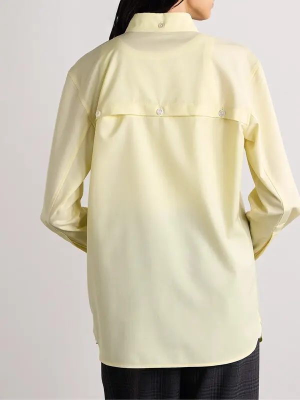Proenza Schouler Rose Wool-blend Twill Shirt