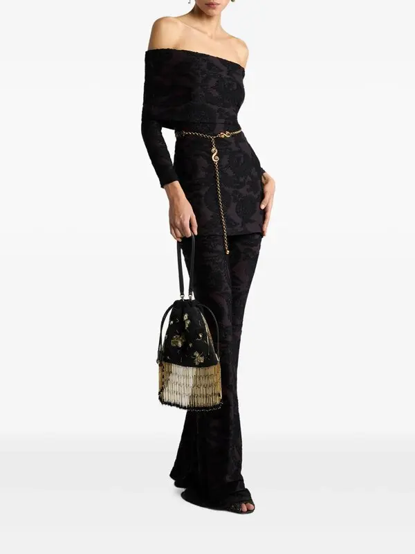 Etro Off-shoulder Knit Top - Black