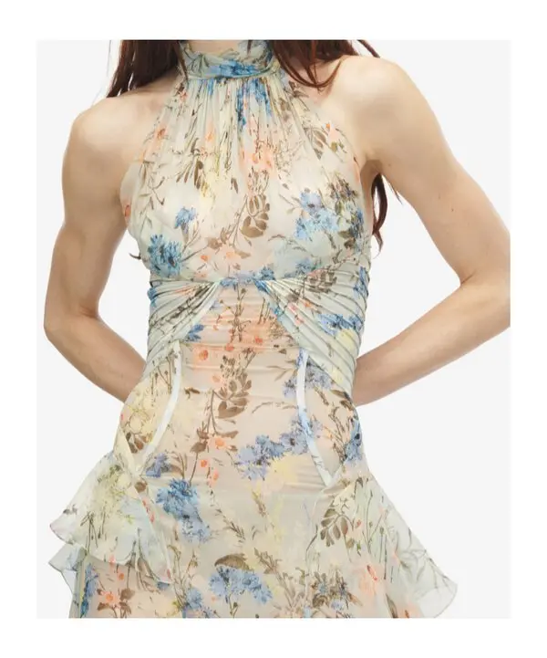 Alexander McQueen Wallpaper Floral Evening Dress