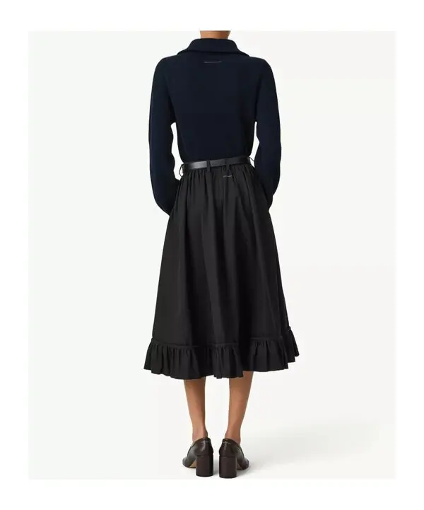 MAISON MARGIELA Zip High Neck Knitted Sweater