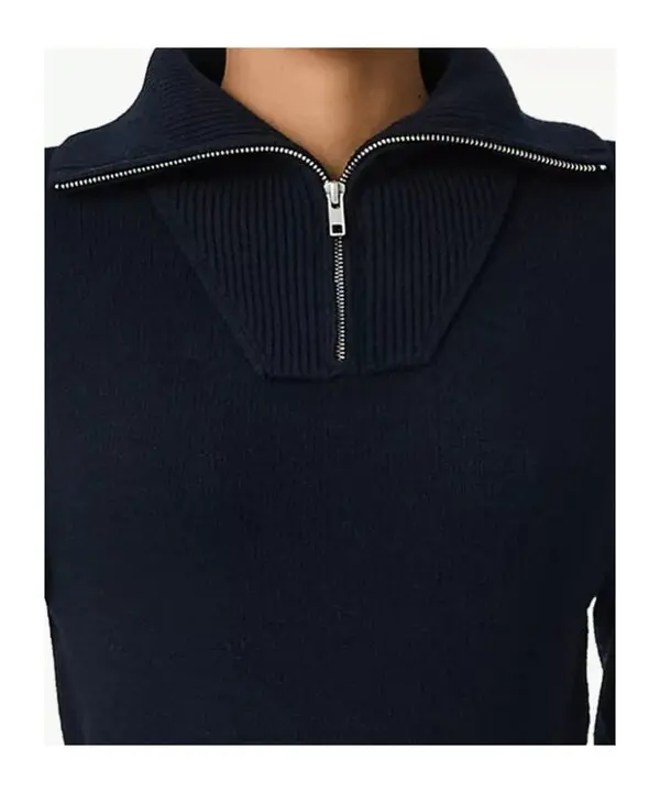 MAISON MARGIELA Zip High Neck Knitted Sweater