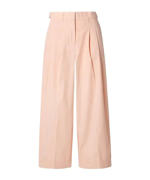 Proenza Schouler Kyle Cropped Pleated Cotton-poplin Wide-leg Pants - No