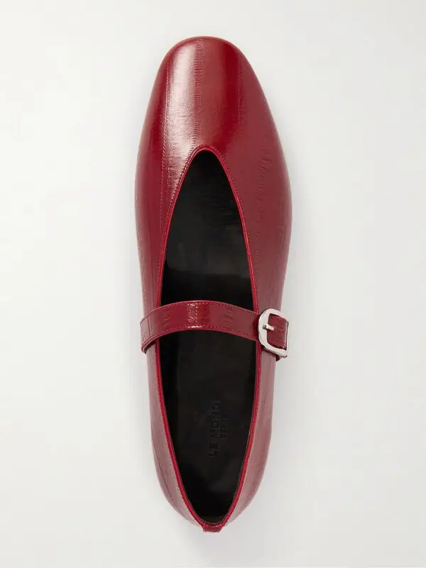 Le Monde Beryl Stella Leather Mary Jane Ballet Flats
