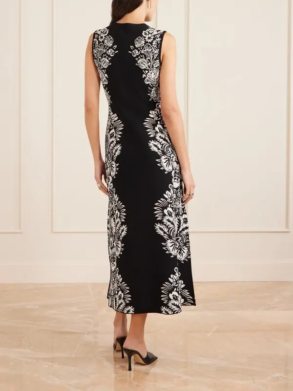 Ulla Johnson Jacquard-knit Midi Dress