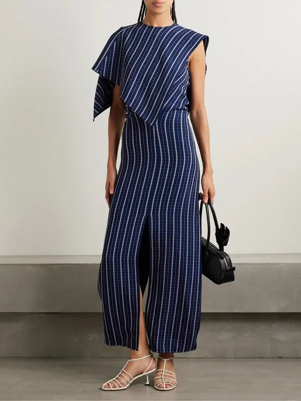 Proenza Schouler Checked Stretch-crepe Maxi Dress