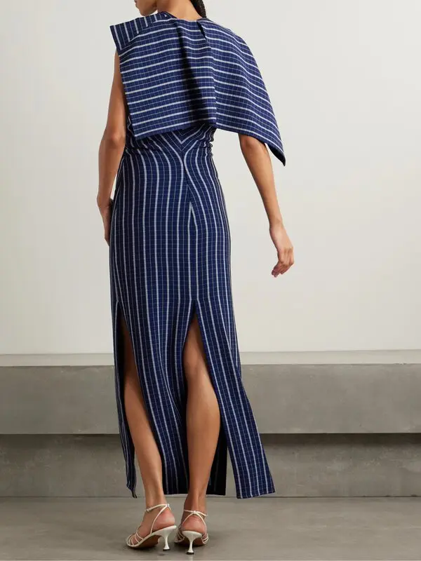 Proenza Schouler Checked Stretch-crepe Maxi Dress