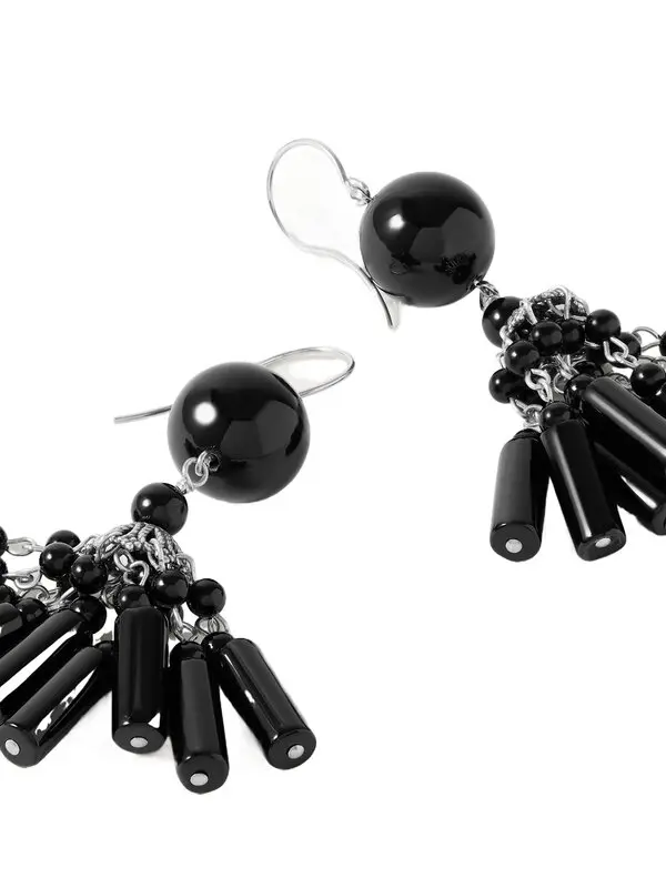 SOPHIE BUHAI Flamenco Silver Onyx Earrings