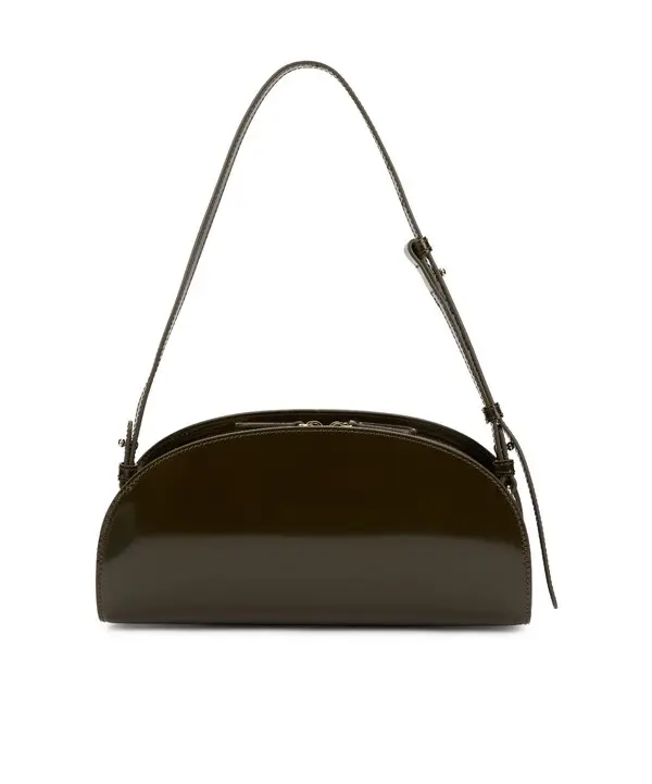 A.p.c. Curved Patent Shoulder Bag - No