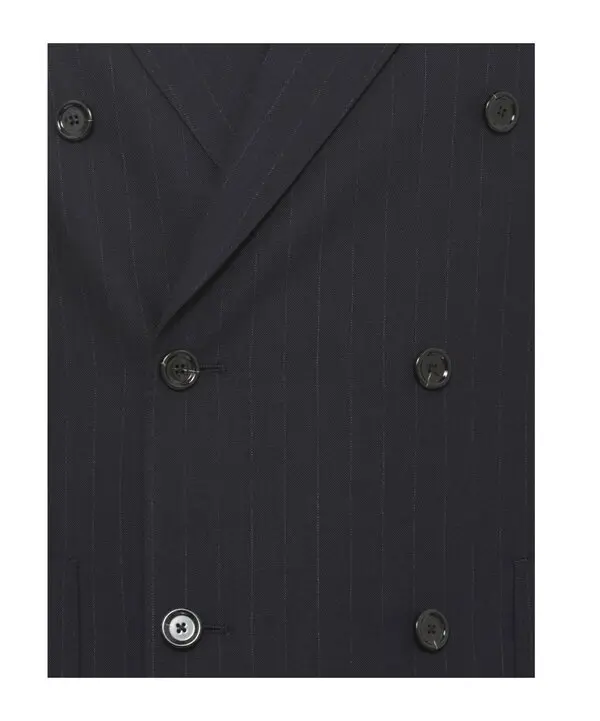 LARDINI Pinstriped Double-breasted Suit