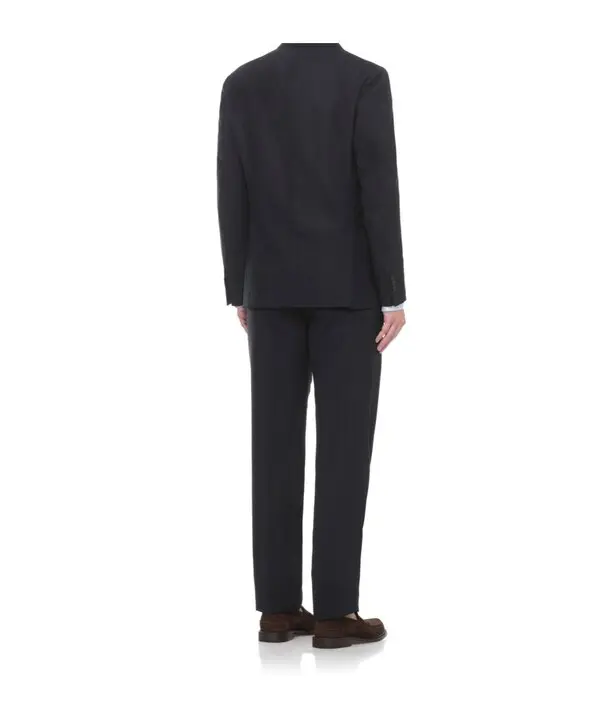 LARDINI Pinstriped Double-breasted Suit