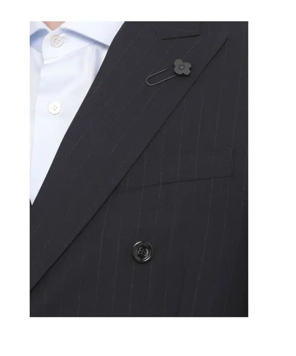 LARDINI Pinstriped Double-breasted Suit