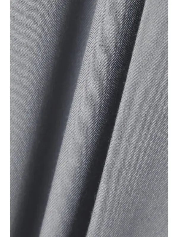 Vince Cropped Pleated Twill Straight-leg Pants