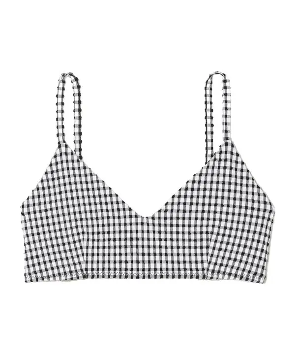 RÓHE Gingham Seersucker Bralette - No