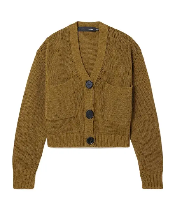 Proenza Schouler Sofia Cropped Cotton-blend Cardigan