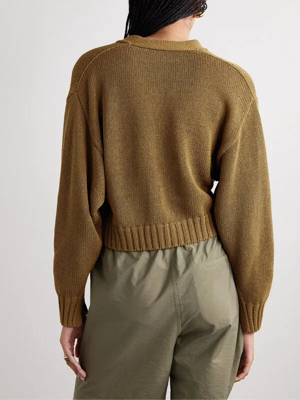 Proenza Schouler Sofia Cropped Cotton-blend Cardigan