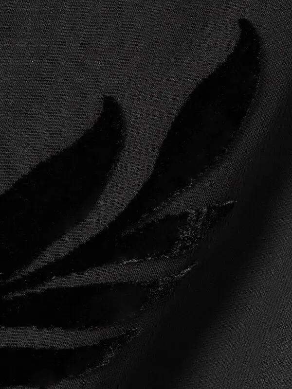 Etro Asymmetric Devoré-velvet Wrap Skirt